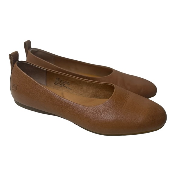 Born | Shoes | Born Womens Becca Brown Leather Flats | Poshmark